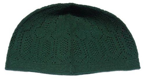 Dark Green Kufi : Turkish Muslim Islamic Hat Skull cap (One-Size Fits ...