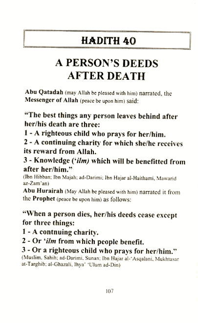 Forty Hadith on the Importance of Knowledge, Learning, and Teaching ...