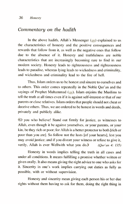 Forty Hadiths on Good Moral Values with Short Commentaries (Capt. Rtd ...