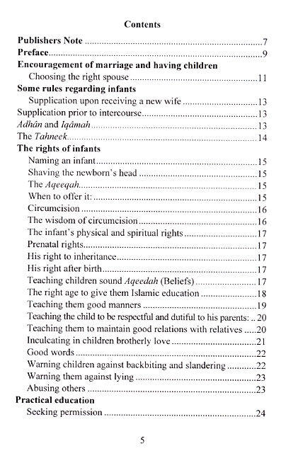 Guidelines for Raising Children