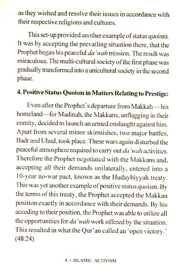 Islamic Activism (dawah booklet) Maulana Wahiduddin Khan