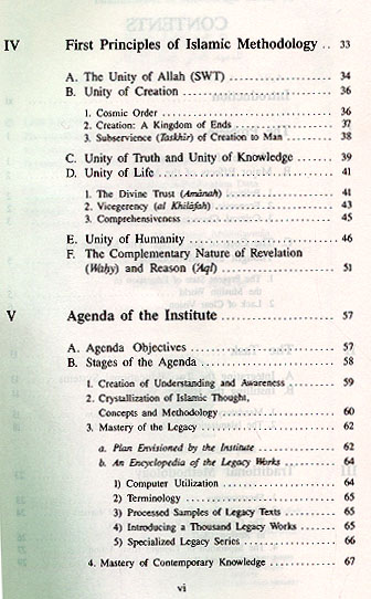 Islamization of Knowledge: General Principles and Work Plan