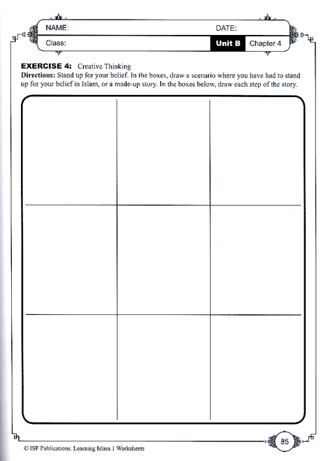 Learning Islam 1 Worksheets Level 1 (6th Grade)