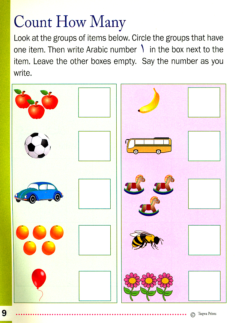 Learning Number and Counting in Arabic Kindergarten Ages 3 to 6 ...