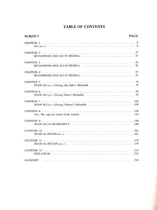 Table Of Contents The Prophet