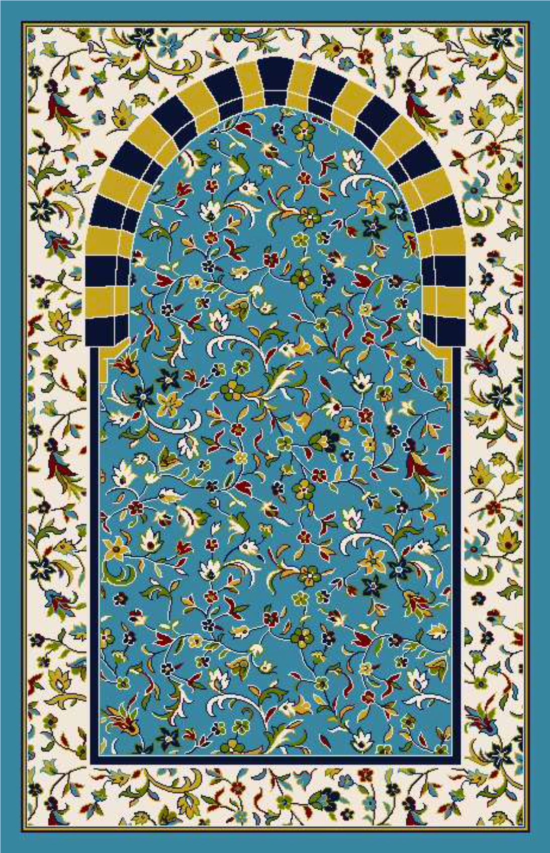 Limited Edition Madinah Rawdah Arch Prayer Rug (Designed in Madinah ...