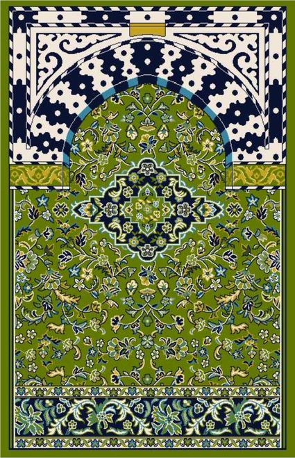 Limited Edition Mihrab Nabawi Prayer Rug (Designed in Madinah with Premium Turkish Craftsmanship ...