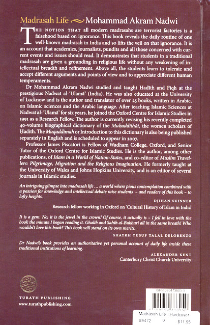 Madrasah Life : A Student's Day at Nadwat Al-Ulama Hardcover (Mohammad ...