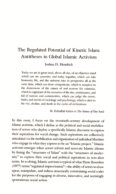 Muslim Citizens of the Globalized World : Contributions of the Gulen ...