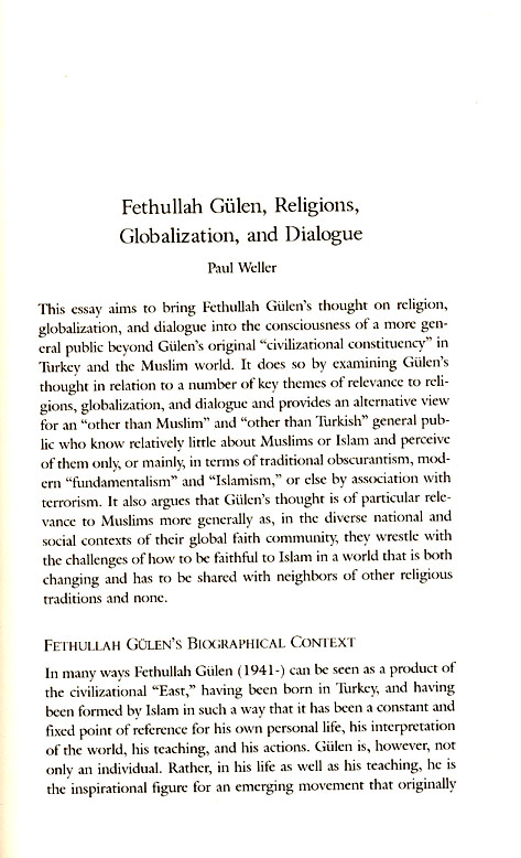 Muslim Citizens of the Globalized World : Contributions of the Gulen ...