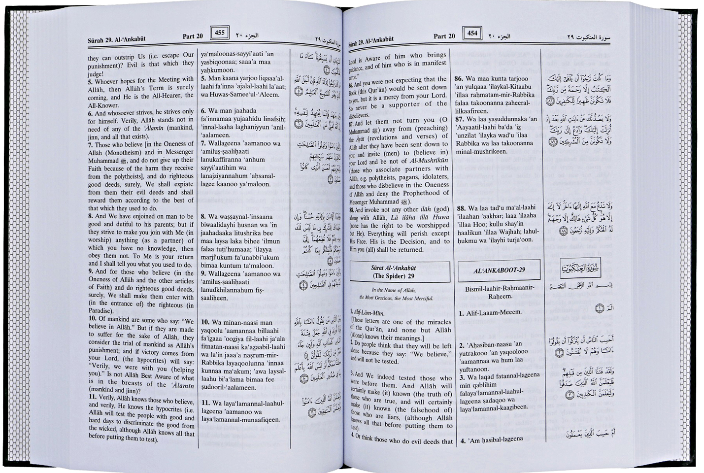 Noble Quran with Transliteration in Roman Script (Drs. Muhammad Muhsin ...