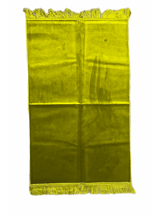 OIive Green Solid Color Prayer Rug