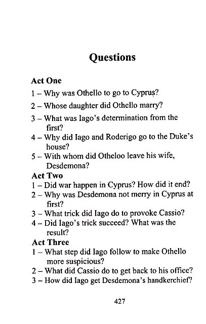 Othello : English and Arabic : Facing Page Format (William Shakespeare)