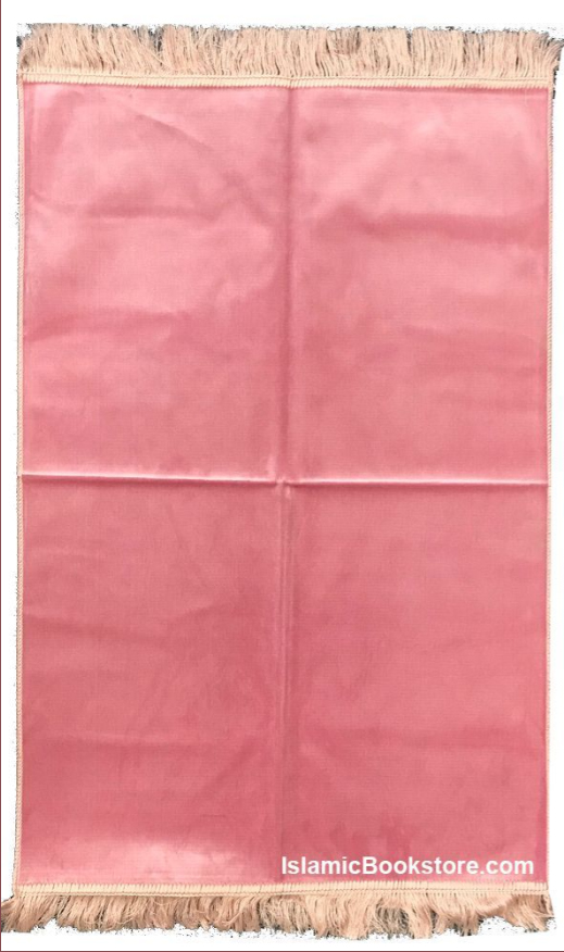 Pink Solid Color Prayer Rug (27" x 44", excluding tassels)