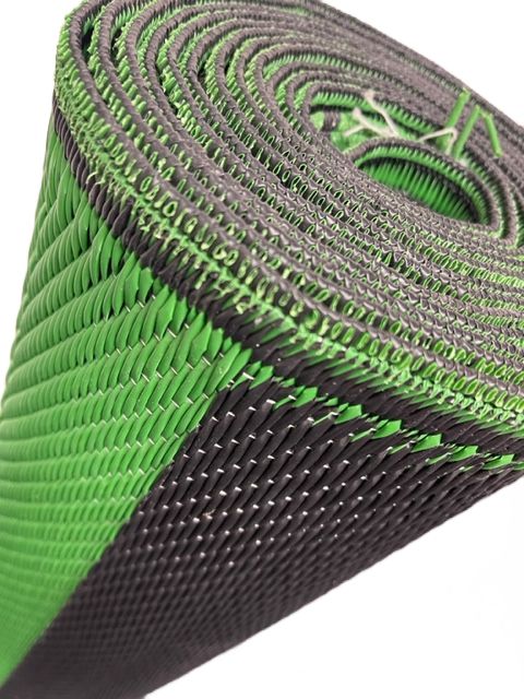 Plastic Fiber Beaded Long Islamic Prayer Mat Roll (Green and Black ...