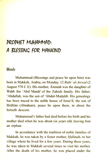 Prophet Muhammad : A Blessing for Mankind