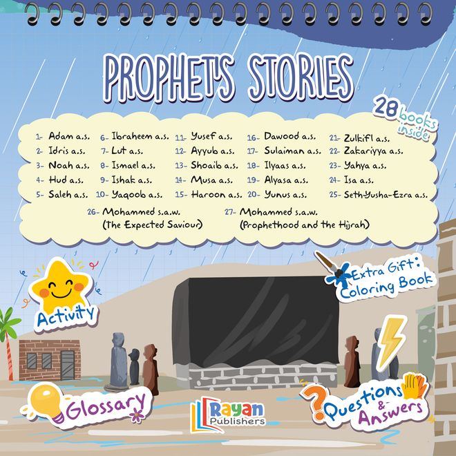 Prophet's Stories 28 Books Complete Set (Includes Activities, Coloring Book, Q&A, Glossaries and ...