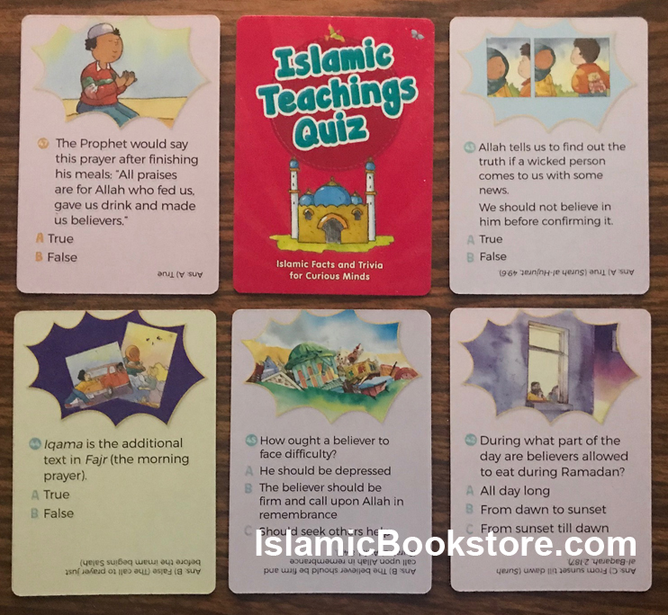 Quran Verses Quiz Cards (Pack of 54 cards, 2.5" x 3.5", Ages 7+)