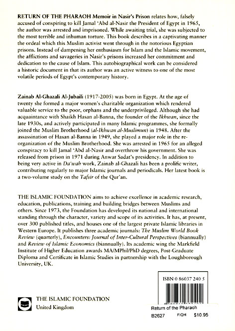 Return of the Pharaoh: Memoir in Nasir's Prison (Zainab al-Ghazali)