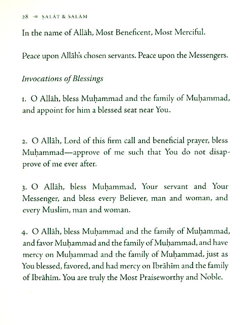 Salat & Salam : In Praise of Allah's Most Beloved : A Manual of Blessings and Peace Upon the ...