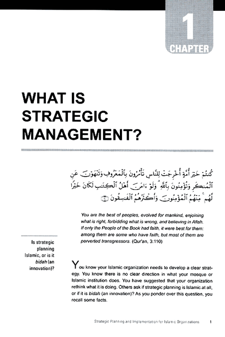 Strategic Planning and Implementation for Islamic Organizations (Rafik ...
