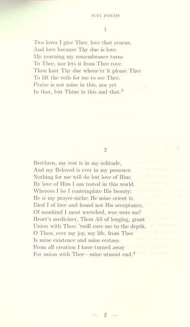 Sufi Poems : A Mediaeval Anthology Bilingual Arabic-English (Martin Lings)