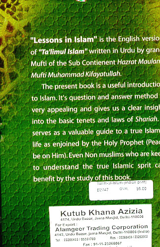 Ta'limul Islam : Taleem ul Islam : Lessons in Islam (Mufti Muhammad ...