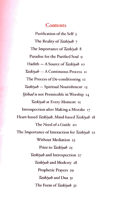 Tazkiyah : Purification of the Soul (Maulana Wahiduddin Khan)