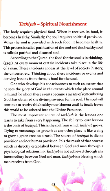 Tazkiyah : Purification of the Soul (Maulana Wahiduddin Khan)