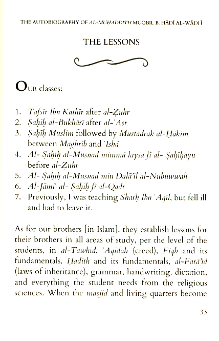 The Autobiography of the Noble Shaykh the Muhaddith Abu Abd al-Rahman ...