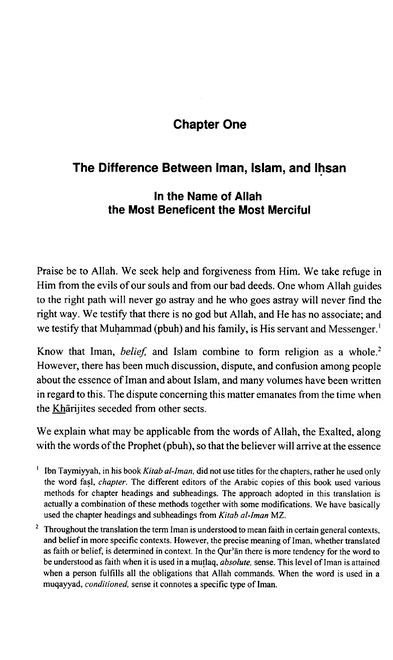 The Book of Faith : English translation of Ibn Taymiyyah's "Kitab al Iman"