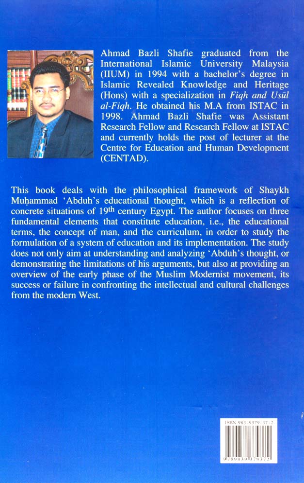 The Educational Philosophy of Al-Shaykh Muhammad ‘Abduh (Ahmad Bazli ...