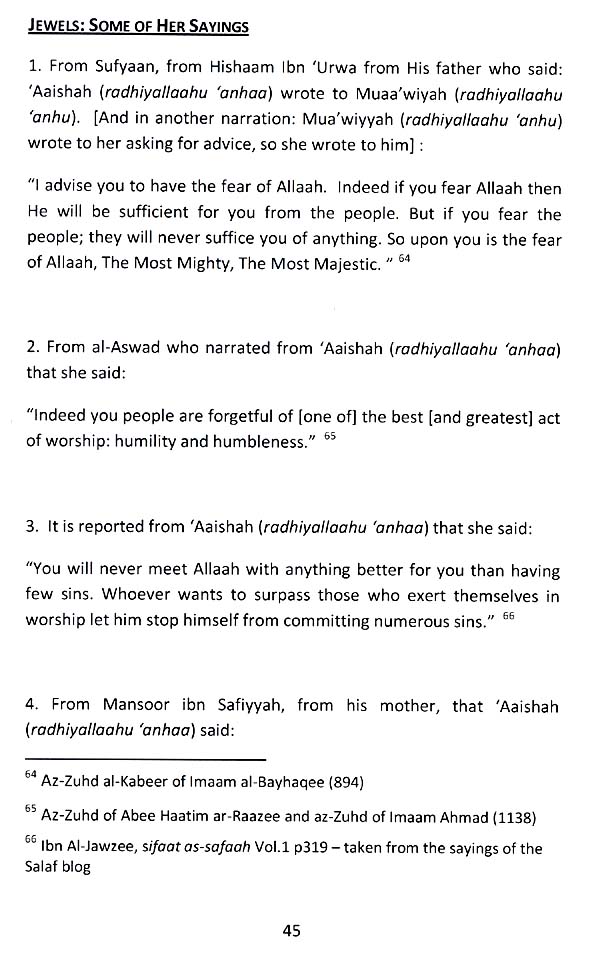 The Excellence of Aaishah, the Mother of the Believers (Aboo Waheeda as ...