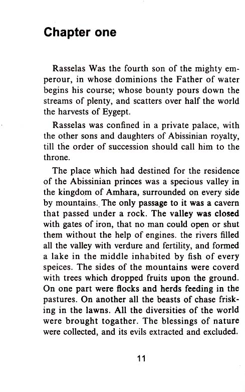 Samuel Johnson Rasselas