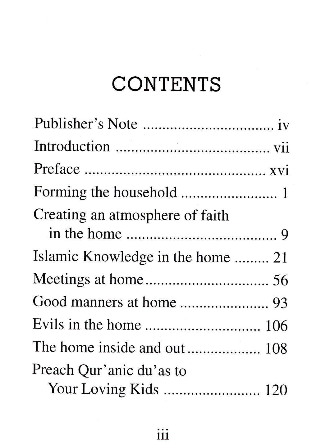 The Islamic Way of Life Series 4 : The Muslim Home (As-Shaik Muhammad ...