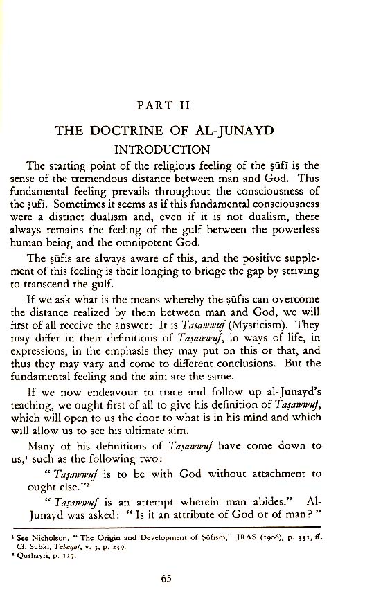The Life, Personality, and Writings of al-Junayd : A Study of a Ninth ...
