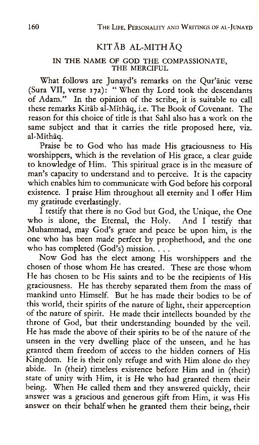 The Life, Personality, and Writings of al-Junayd : A Study of a Ninth ...