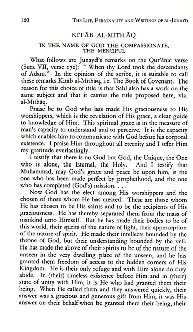 The Life, Personality, and Writings of al-Junayd : A Study of a Ninth ...