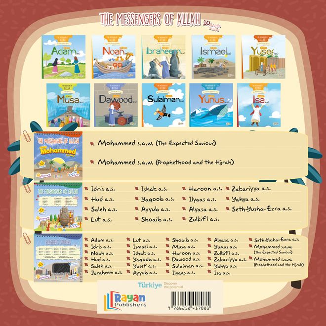 The Messengers of Allah Series : 10 Books on Prophets Adam, Nuh ...