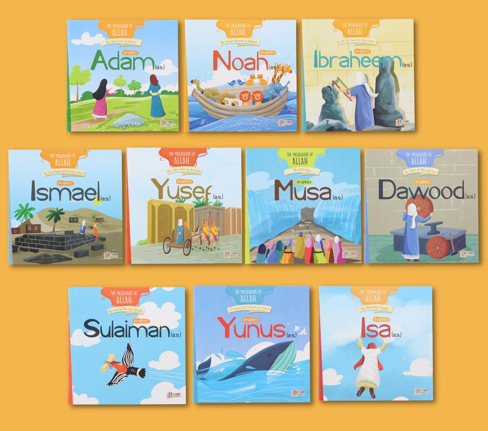 The Messengers of Allah Series : 10 Books on Prophets Adam, Nuh ...