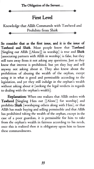 The Obligation of the Servant When Allah Commands Him A Command ...