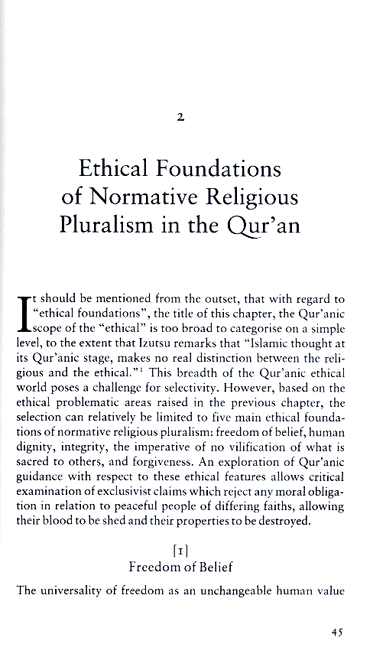 The Qur’an and Normative Religious Pluralism: A Thematic Study of the ...