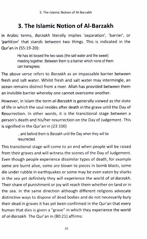 The World of Al-Barzakh : The Transitional Stage in the Grave (Dr ...