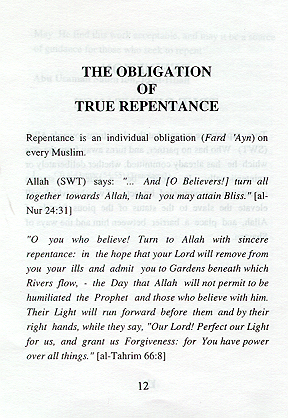 True Repentance in Light of the Noble Qur'an and Sound Hadith