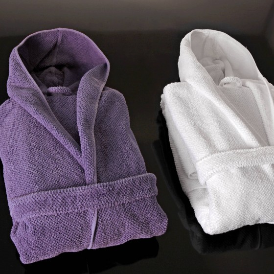Luxury Cotton Waffle Weave Bathrobe | Aiko Luxury Linens