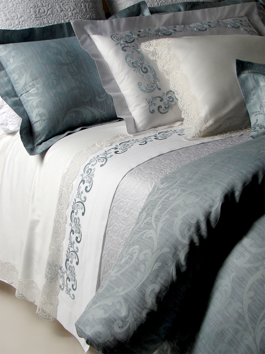 Luxury Embroidered Linen Bed Sheets | Aiko Luxury Linens