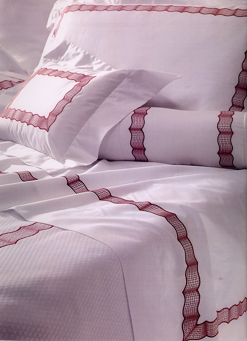 Custom Italian Bedding | Cottimaryanne | Ribbon at Aiko Luxury Linens