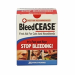BleedCEASE 25-Pack Box: #1 Fast Free Shipping - Ithaca Sports