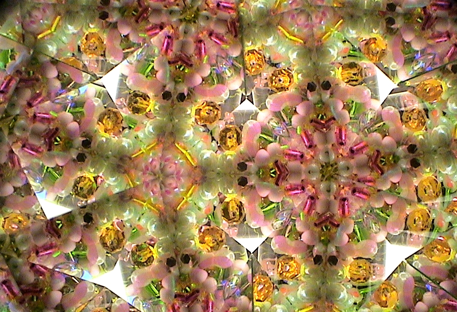 Stained Glass Kaleidoscope Mint Julep By Artist Joanne Jacobs