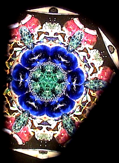 Wooden Kaleidoscope "Mandalious" By Shelley and Randy Knapp.